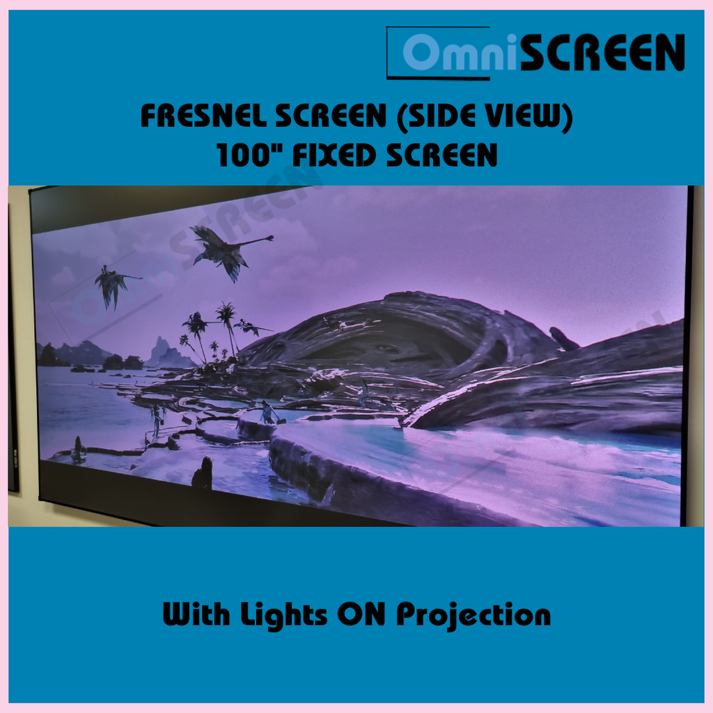 OmniSCREEN Fresnel Fixed Screen For Ultra Short Throw Projector ...